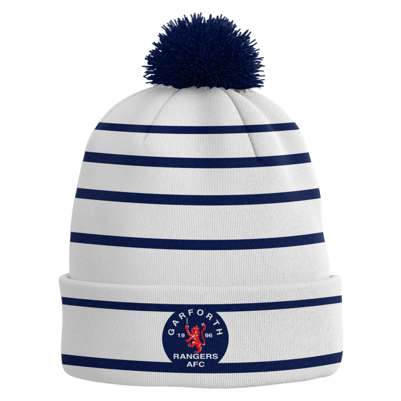 Garforth Rangers – Bespoke White Bobble Hat | EV2 Sportswear