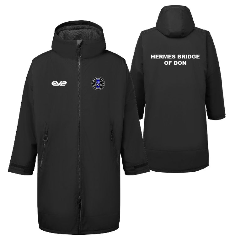Hermes Bridge Of Don – Black Charcoal Dry Robe | EV2 Sportswear